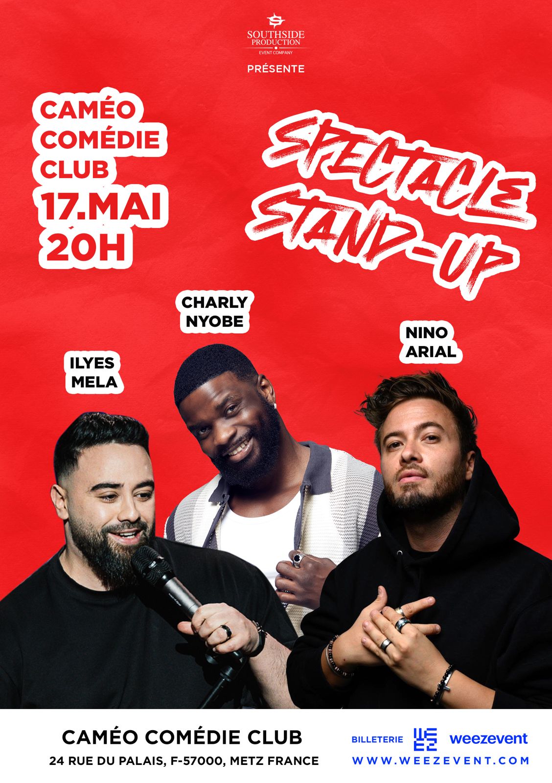 STAND UP : ILYES MELA - CHARLY NYOBE - NINO ARIAL | Caméo Comédie Club